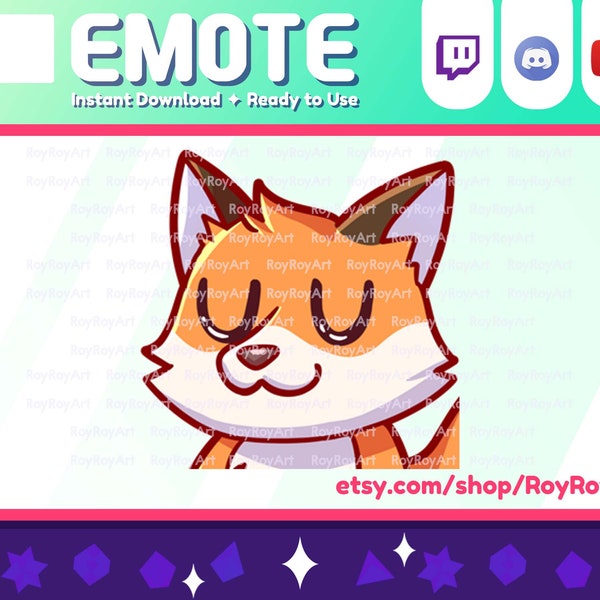 Uwu Fox Emote - Etsy