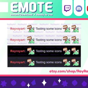 Twitch Emote - Cute Frog Toad Ban Emote Hammer Banned / Sub Emoji ...