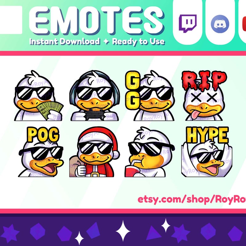 Emotes for Twitch 112x112 - Etsy