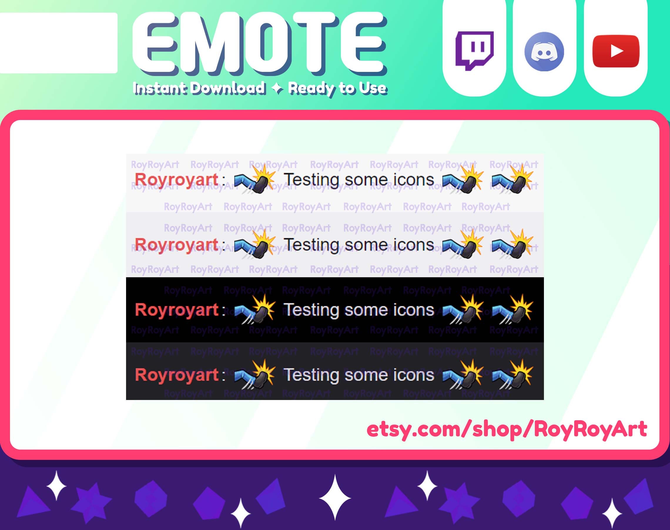 Twitch Emote KICK | Etsy