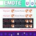 Twitch Emote Cute Fox Kitsune Buff Strong Flexing Sub Emoji - Etsy
