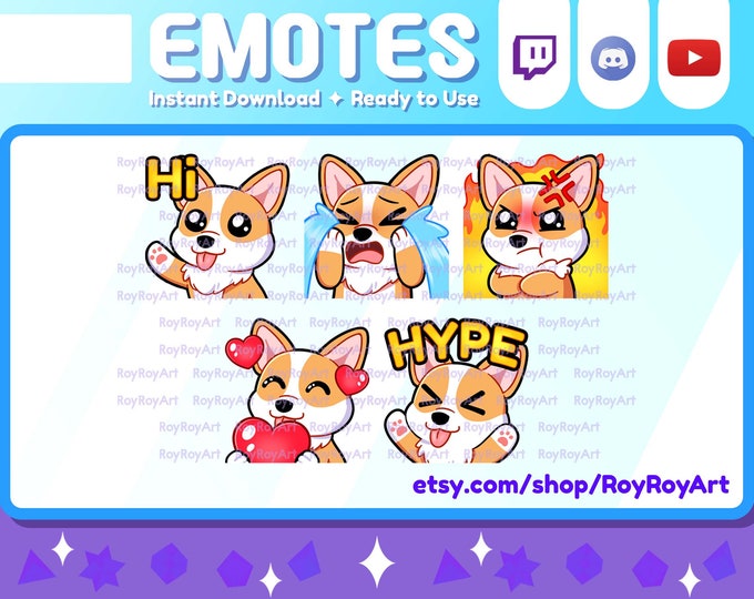 Smug Nod Corgi Animated Emote, Twitch Emotes Pack, Discord Emotes Pack ...