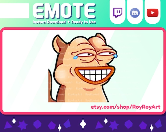 Twitch Emote Squirrel LOL Laughing Emoji - Etsy