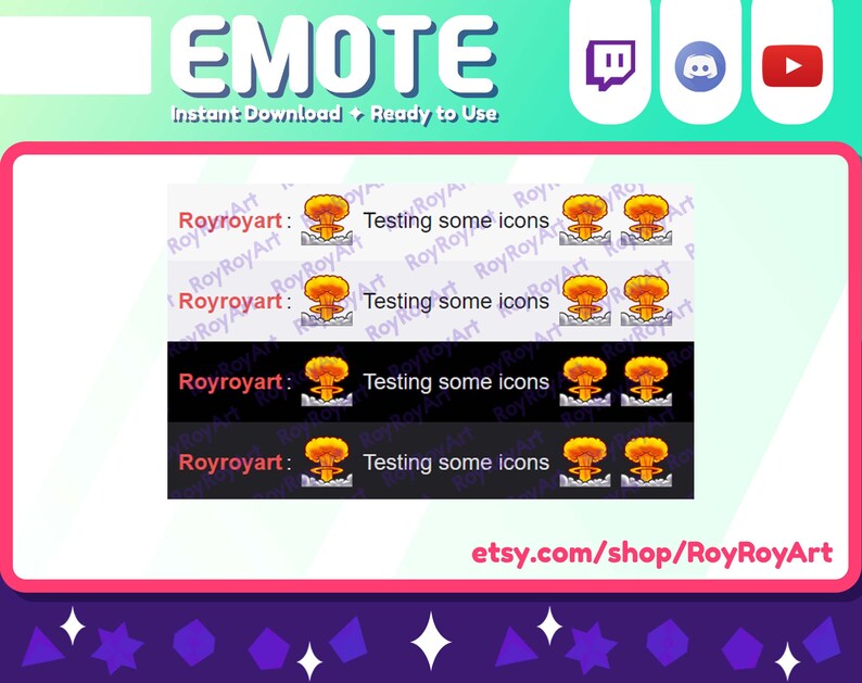 Twitch Emote EXPLOSION - Etsy