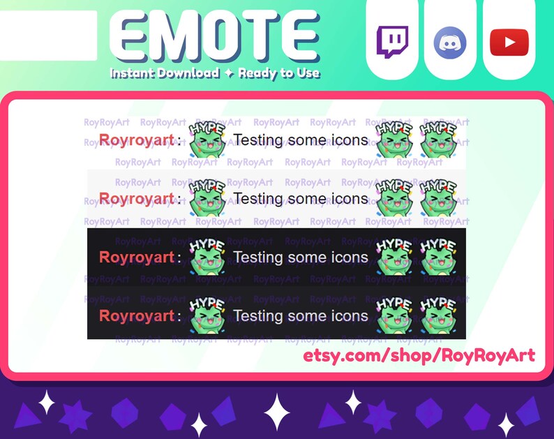 Twitch Emote - Cute Frog Toad Emote Hype / Sub Emoji - Etsy