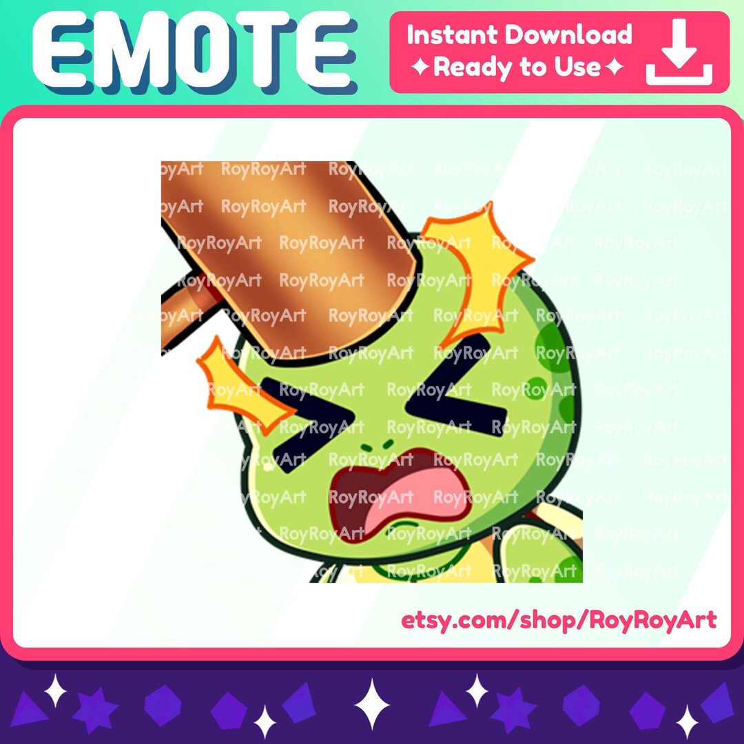 Twitch Emote - Turtle Bonk Emote / Sub Emoji - Etsy