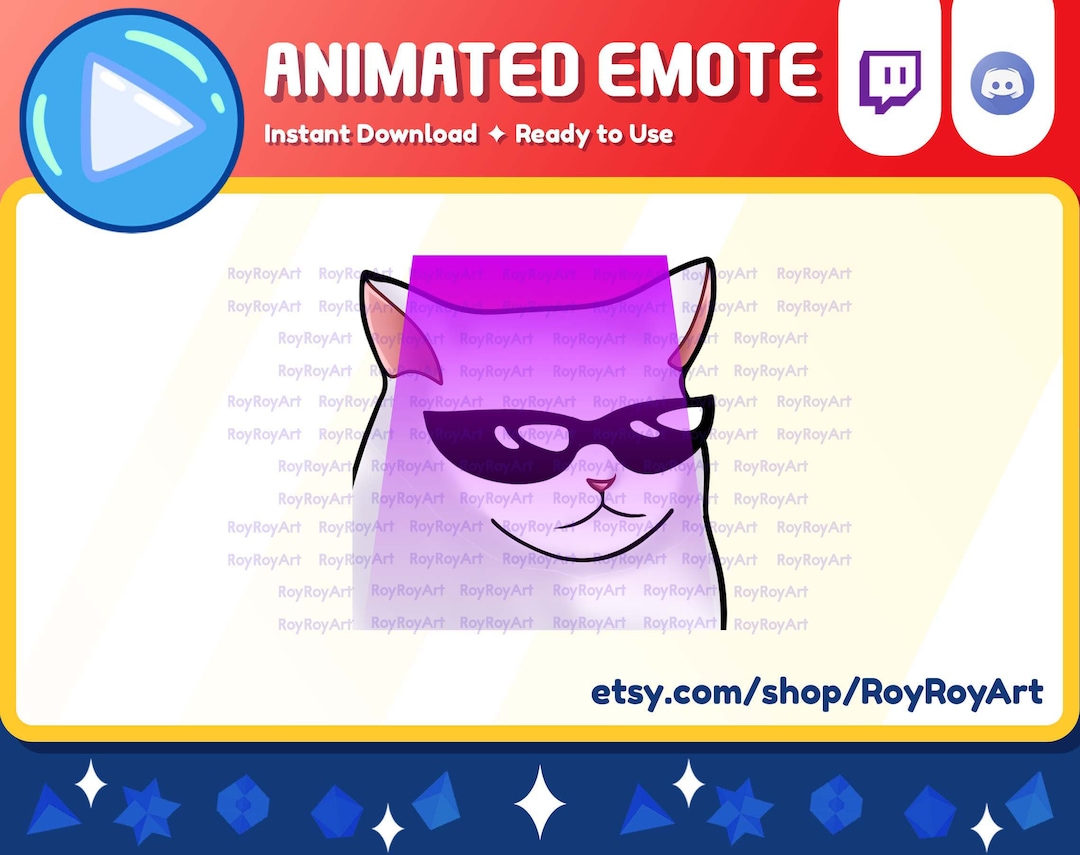 Twitch Emote Animated - Cool Cat Jam Dancing Music Party Emote Animated ...