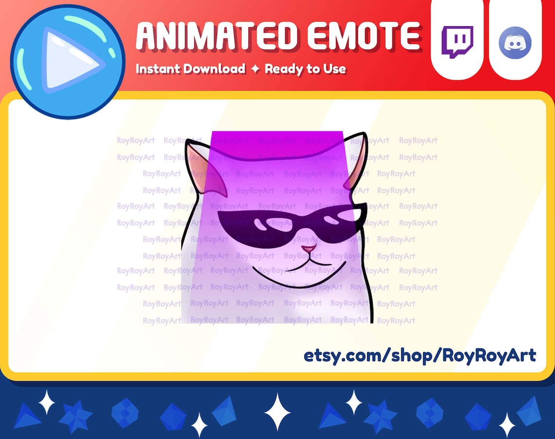 Twitch Emote Animated - Cool Cat Jam Dancing Music Party Emote Animated ...