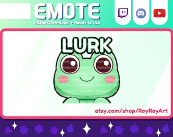 Twitch Animated Emote Lurking Frog Emote Lurk Frog Toad Emote Twitch ...