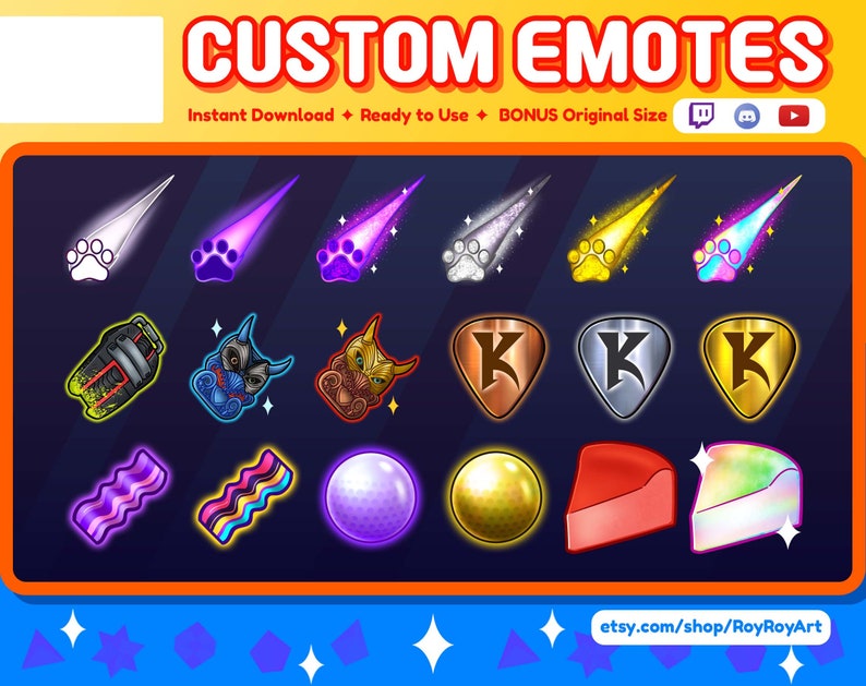 4x Custom Twitch Emotes or Sub Badges for Twitch/discord/youtube ...