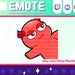 Twitch Emote Cute Devil Evil Laying Down Emote / Sub Emoji - Etsy