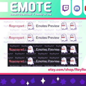 Twitch Emote - Kawaii Ghost Monkas Emote / Sub Emoji - Etsy