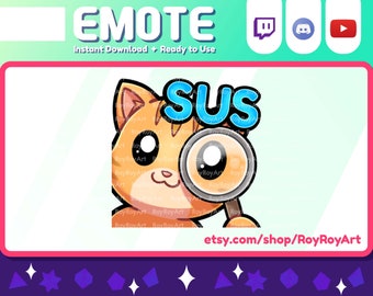 Sus Cat Emote - Etsy