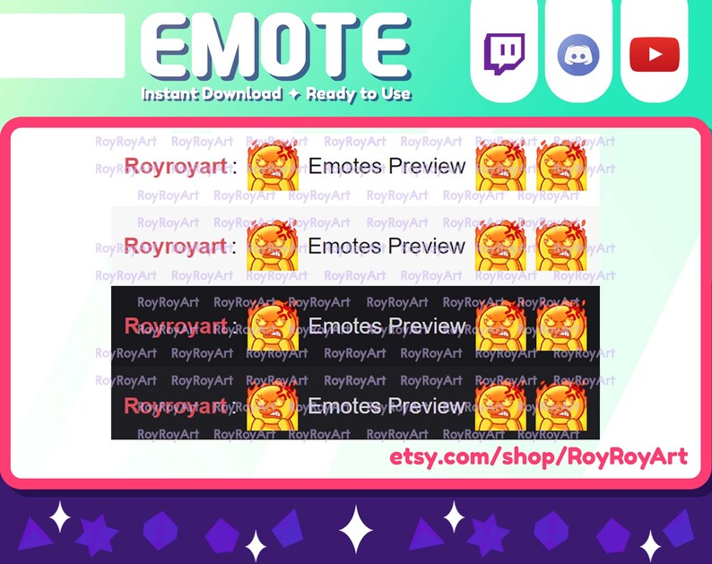 Twitch Emote Cute Yellow Duck Emote Angry Rage Fire / Stream - Etsy