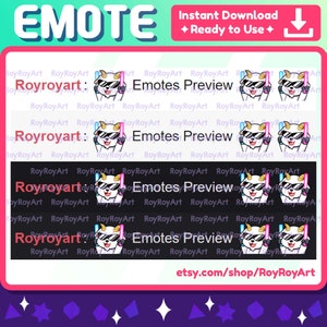 Twitch Emote - Cool Goat Rave Lightsticks Emote / Sub Emoji - Etsy