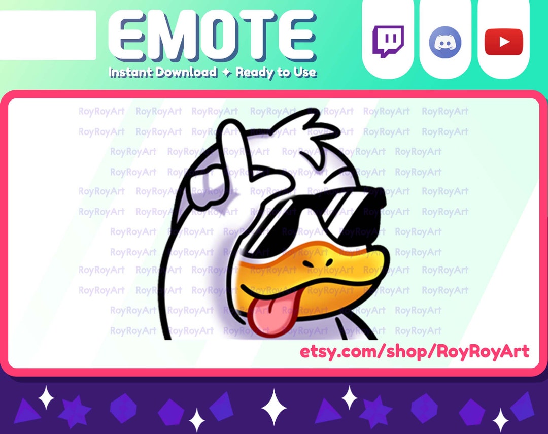 Discord Emote - Cool Duck Take the L / Sub Emoji Discord - Etsy