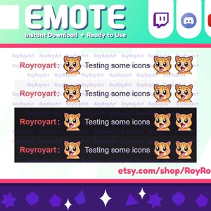 Twitch Emote - Orange Cat POG Poggers Emote / Sub Emoji - Etsy