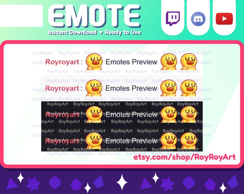 Twitch Emote - Cute Yellow Duck Emote Uwu Shy/ Stream Sub Emoji - Etsy