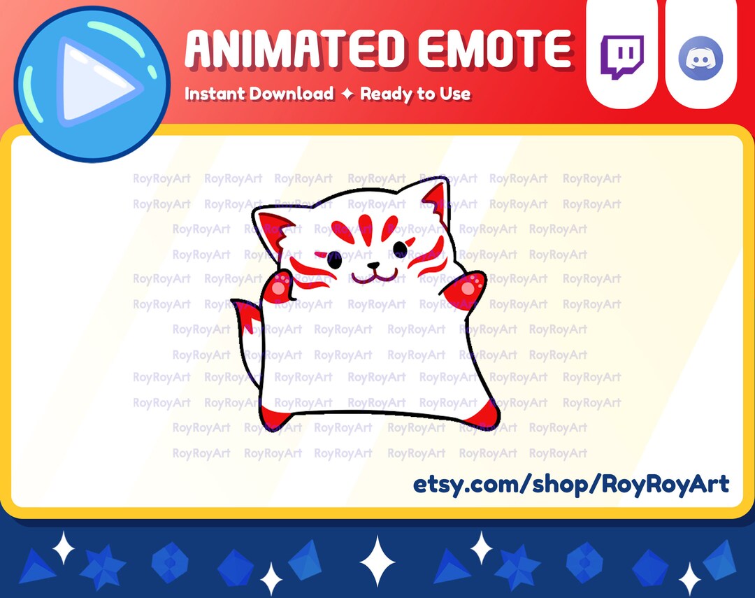 Twitch Emote Animated - White Fox Kitsune Dancing Meme Emote Animated ...