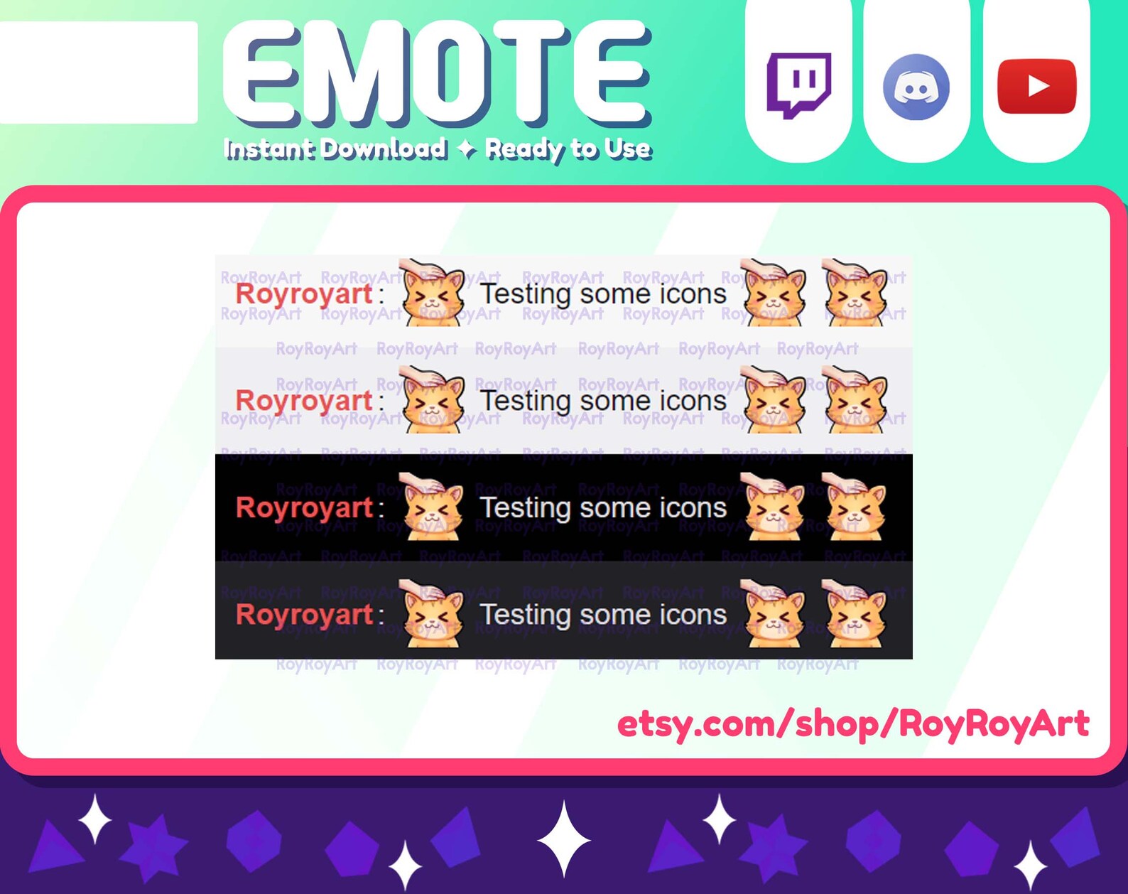 Twitch Emote Orange Cat Headpat Pat - Etsy
