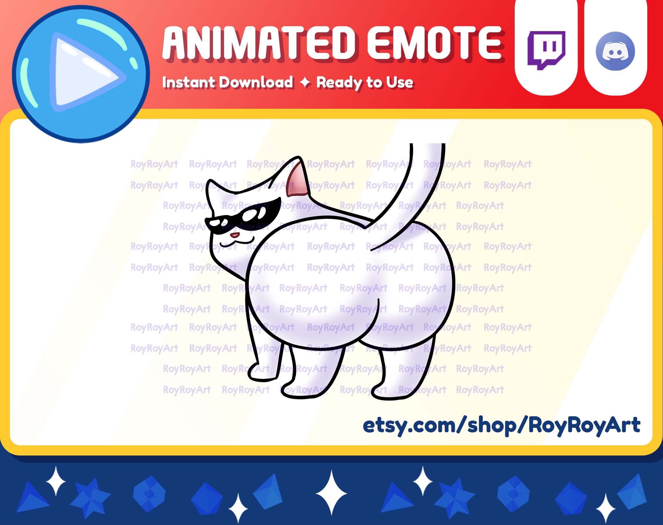 Discord Emote Animated Cool Cat Booty Butt Twerk - Etsy Canada