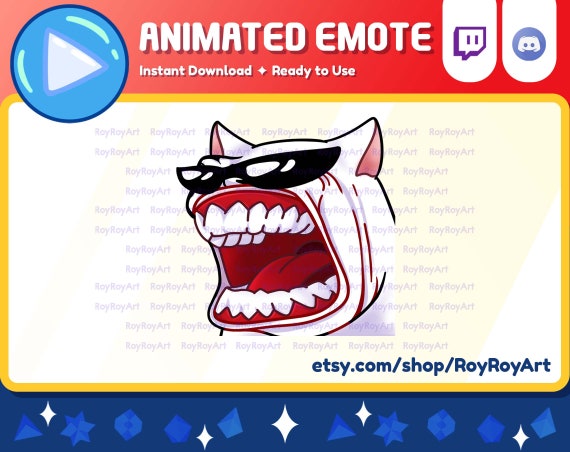 Twitch Emote Animated Cool Cat Let's GO Hype Emote - Etsy