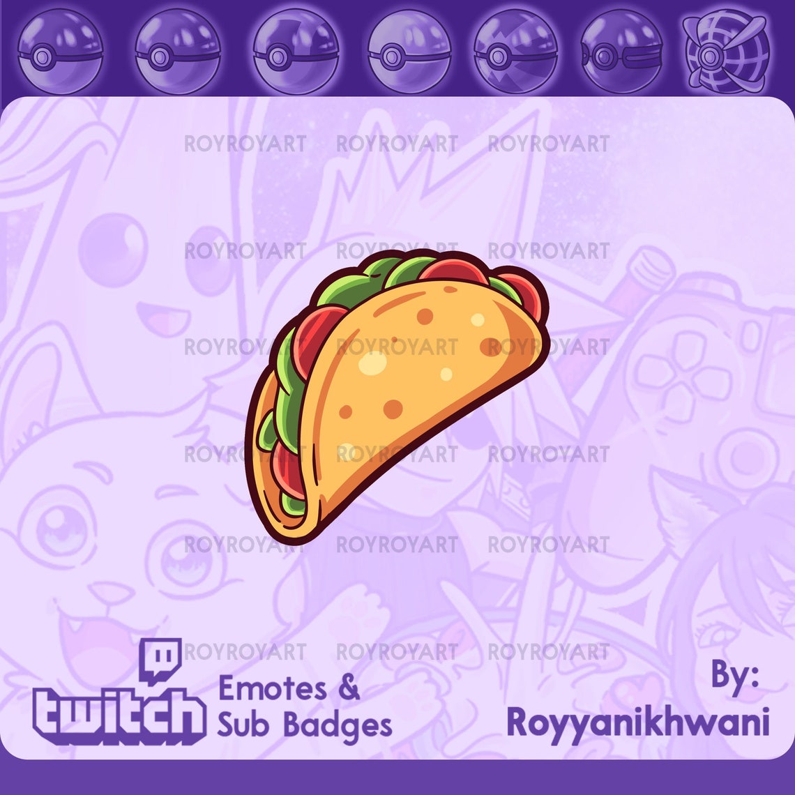 Twitch Emote TACO | Etsy
