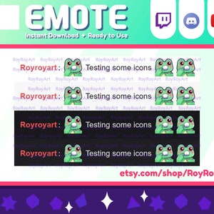 Twitch Emote - Cute Frog Toad Emote Sipping Tea Coffee / Sub Emoji - Etsy