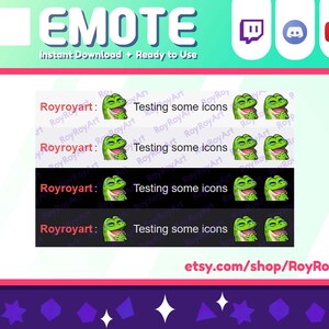 Twitch Emote - Gecko Pepe LUL LOL Laugh - Etsy