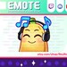 Twitch Emote - Cute Banana Music Jam Emote / Sub Emoji - Etsy