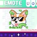 Twitch Emote - Cute Dog Corgi Money Dollar Emote / Sub Emoji - Etsy
