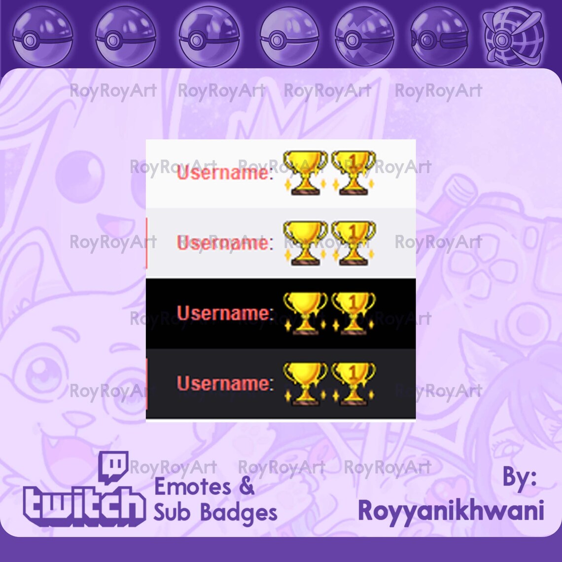 Twitch Emotes Trophy Cup - Etsy