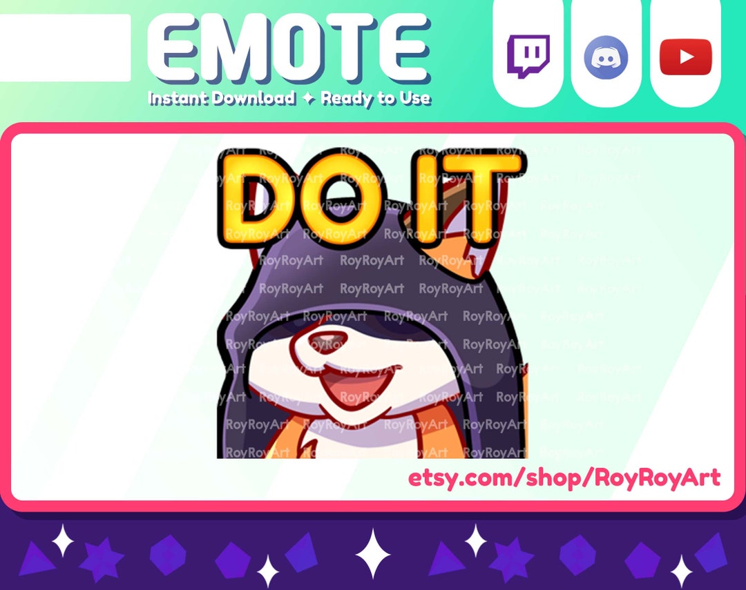 Twitch Emote - Cute Fox Kitsune Do It Evil Emotes Sub Emoji - Etsy UK