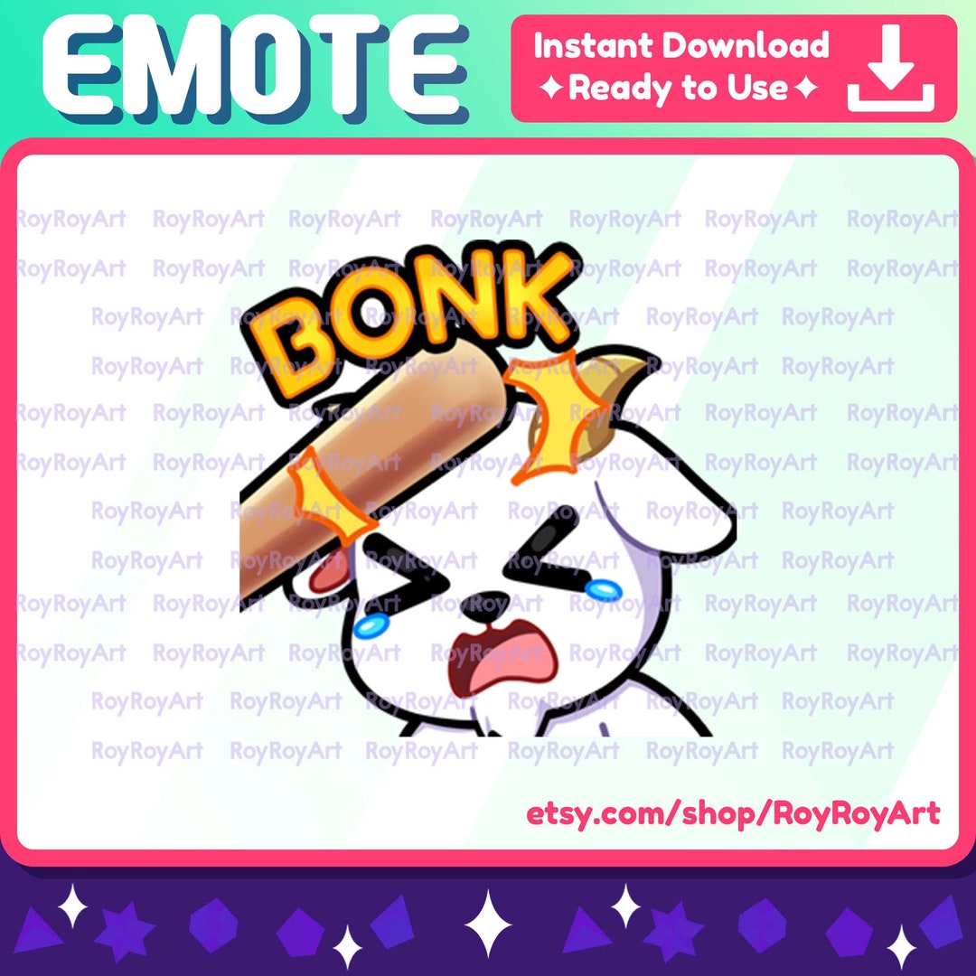 Twitch Emote - Cool Goat Bonk Emote / Sub Emoji - Etsy
