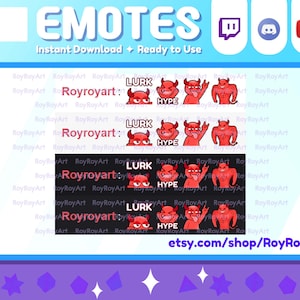 Twitch Emotes - Cute Devil Evil Emotes Mega Pack Halloween / 20 Emotes ...