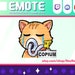 Twitch Emote - Orange Cat Copium Emote / Sub Emoji - Etsy