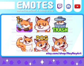 Cute Fox Uwu Emotes - Etsy