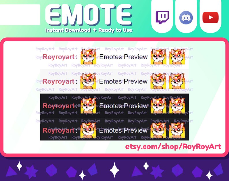 Twitch Emote Cute Dog Corgi Angry Mad Pouting Emote / Sub - Etsy