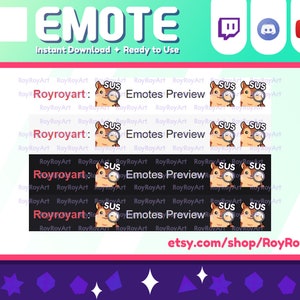 Twitch Emote - Squirrel SUS Emoji - Etsy