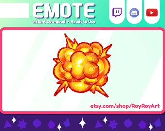 Boom Explosion Emote Twitch Emote Youtube Emote Discord Emote Community ...