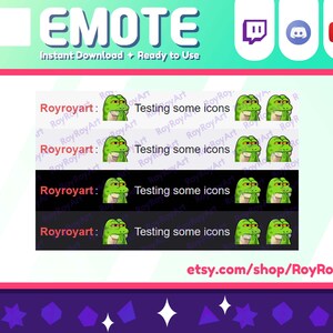 Twitch Emote - Gecko Pepe Monkahmm - Etsy