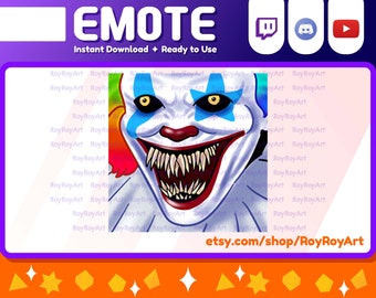 Creepy Clown Emote, Twitch Emotes, Discord Emotes, Streamer Emotes ...