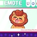 Twitch Emote Orange Cat Sus Emote / Sub Emoji - Etsy