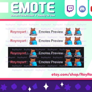 Twitch Emote - Squirrel Carried Emoji - Etsy