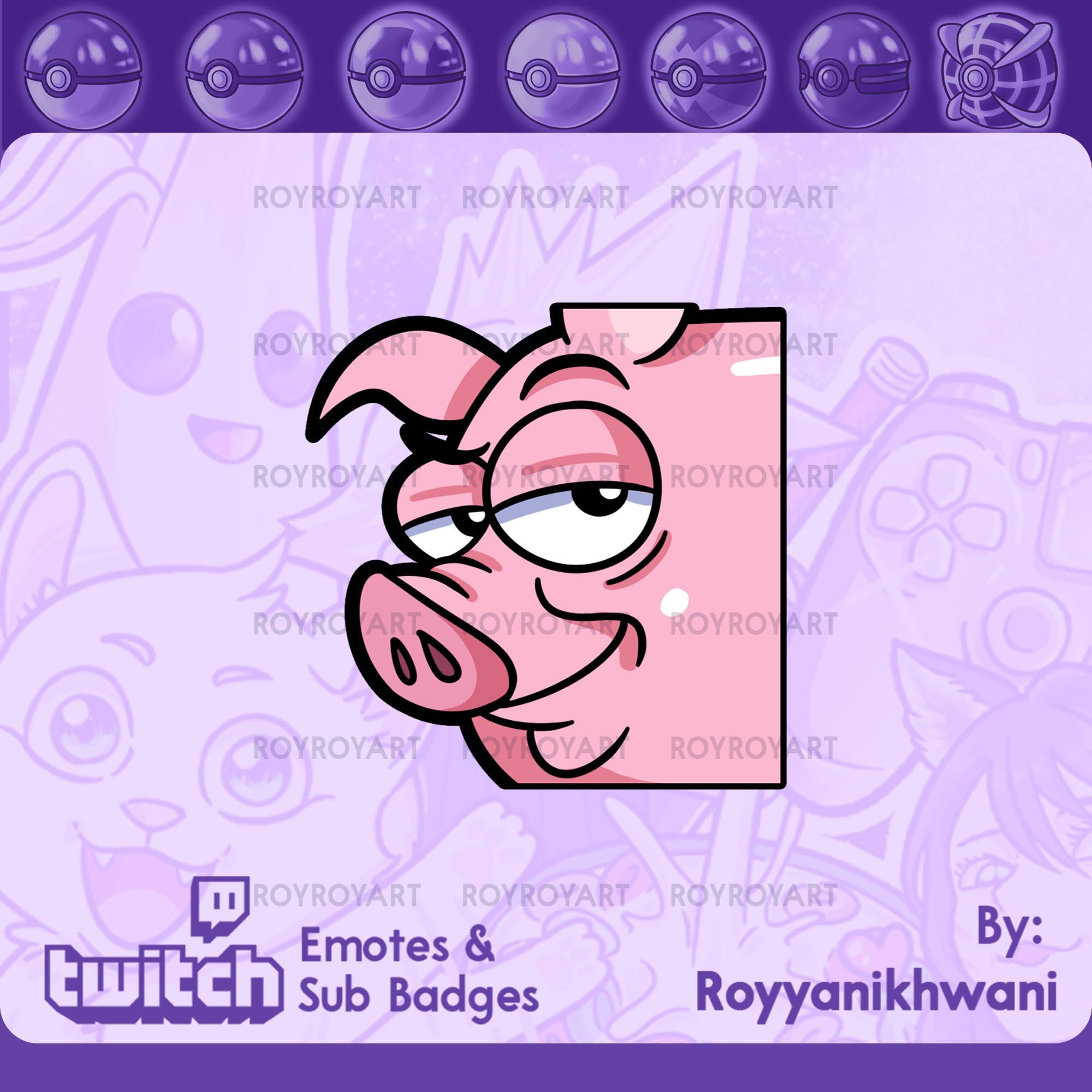 Twitch Emote - Pig Taunt - Etsy