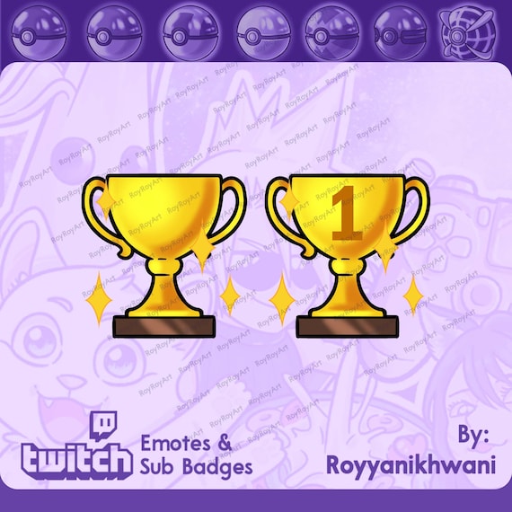 Twitch Emotes Trophy Cup - Etsy