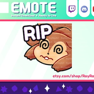 Twitch Emote - Squirrel RIP Emoji - Etsy