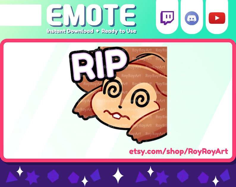 Twitch Emote Squirrel RIP Emoji - Etsy