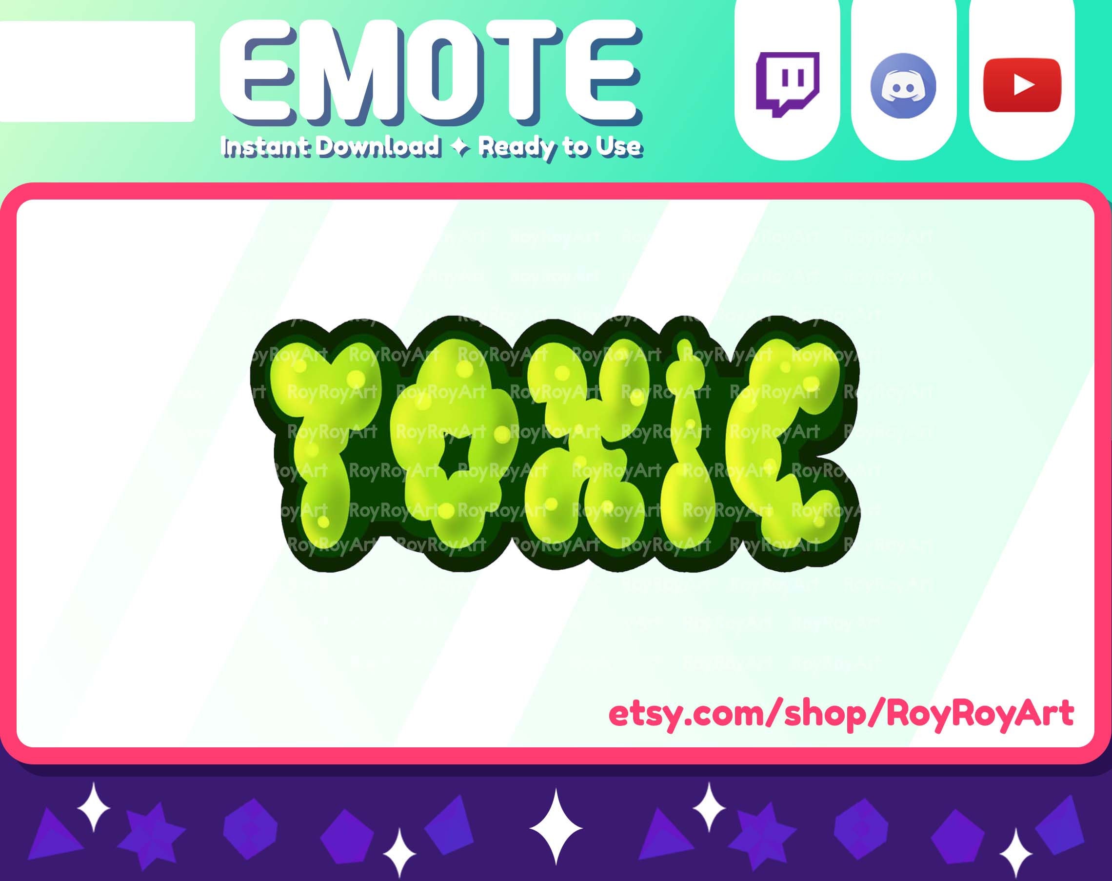 Twitch Emote - TOXIC Sub Emoji - Etsy