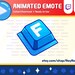 Twitch Emote Animated - F Keyboard Blue Press Button - Etsy